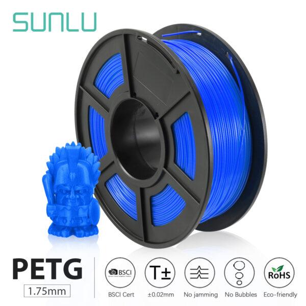 Filament za 3D tisk Sunlu PETG, modra - Filamenti za 3D tisk - SHOPI